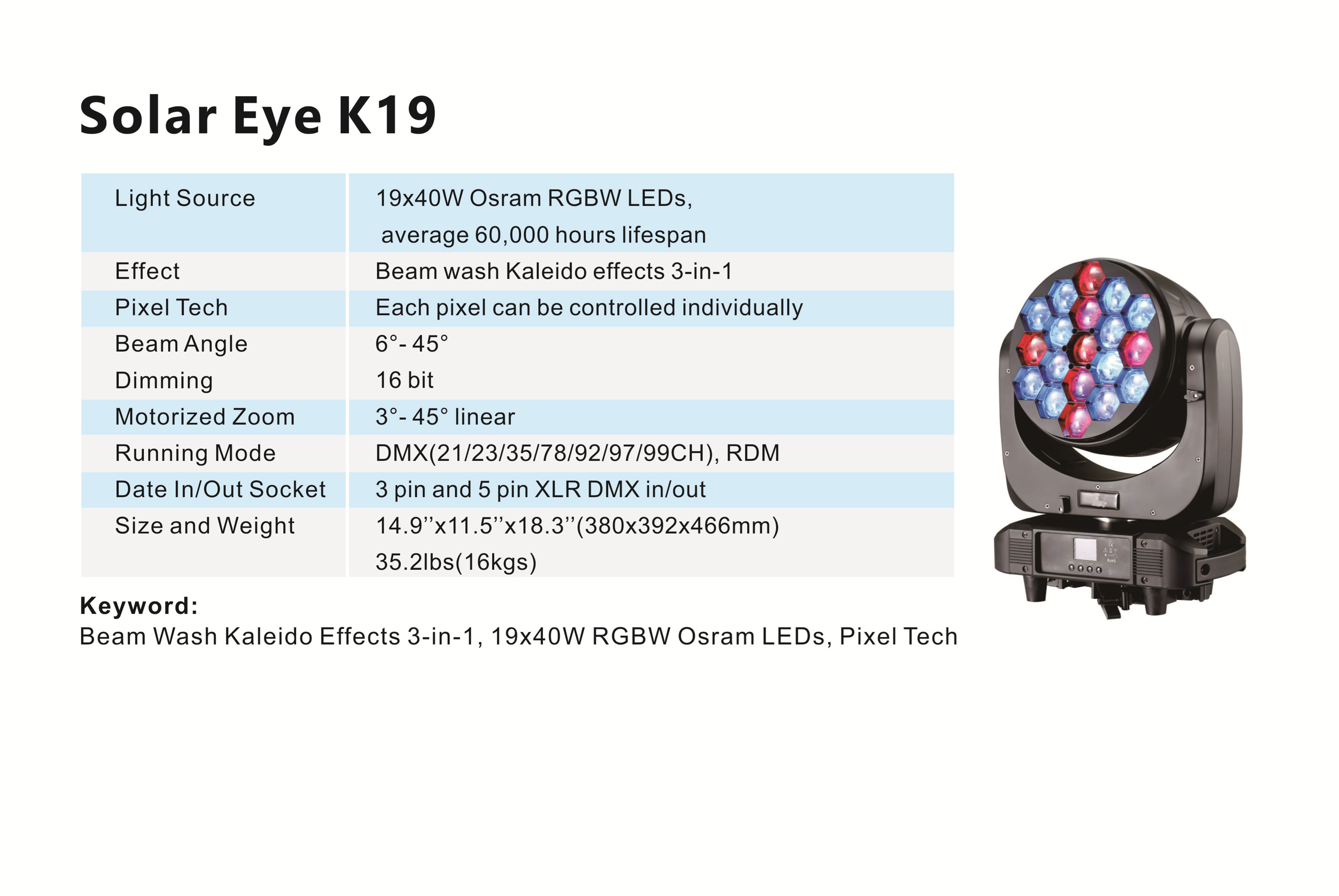 Solar Eye K19 - ArtFox Lighting