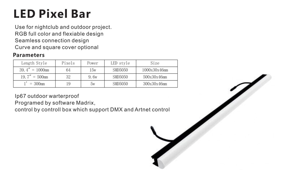 LED Pixel Bar - ArtFox Lighting