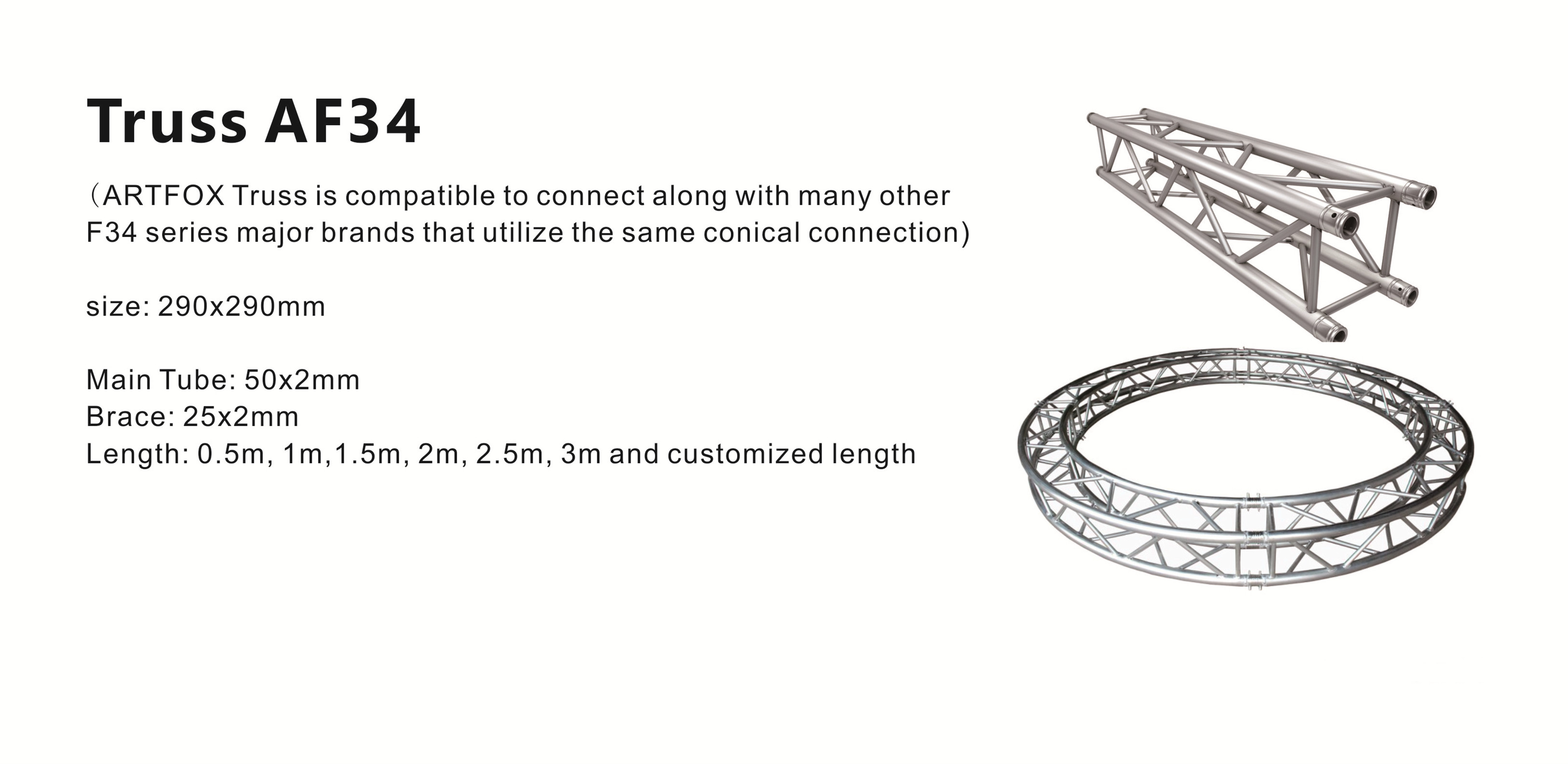Truss 3m = Truss 9.85ft - ArtFox Lighting
